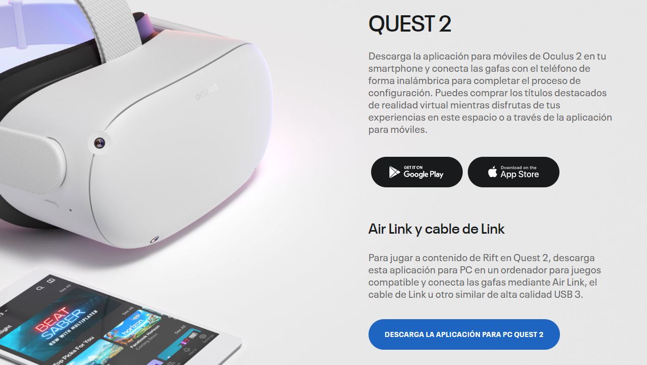 Conecta tus Meta Quest 2 al PC con Link en 2022